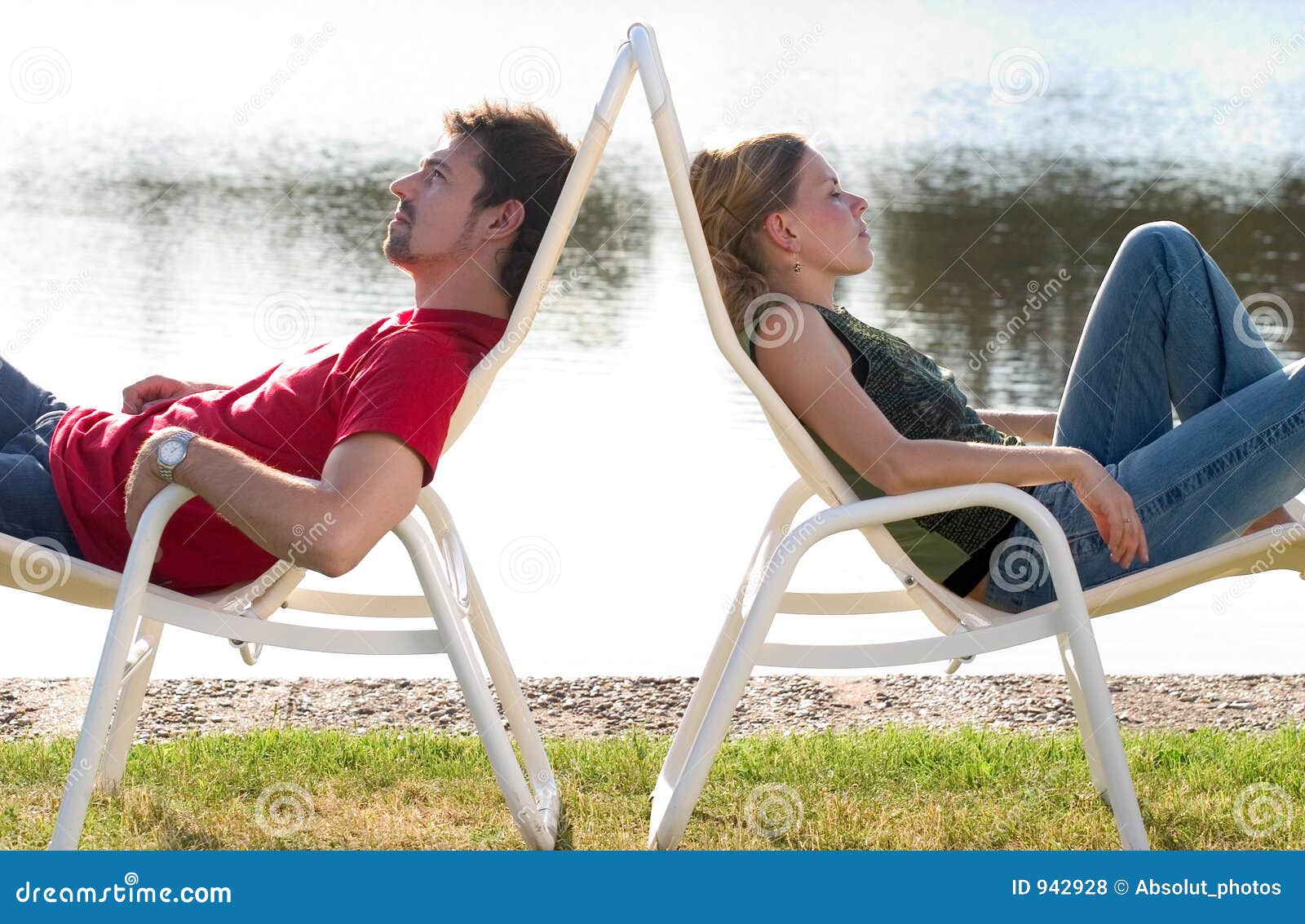 Man and woman lying. stock photo. Image of caucasian, relaxing - 942928