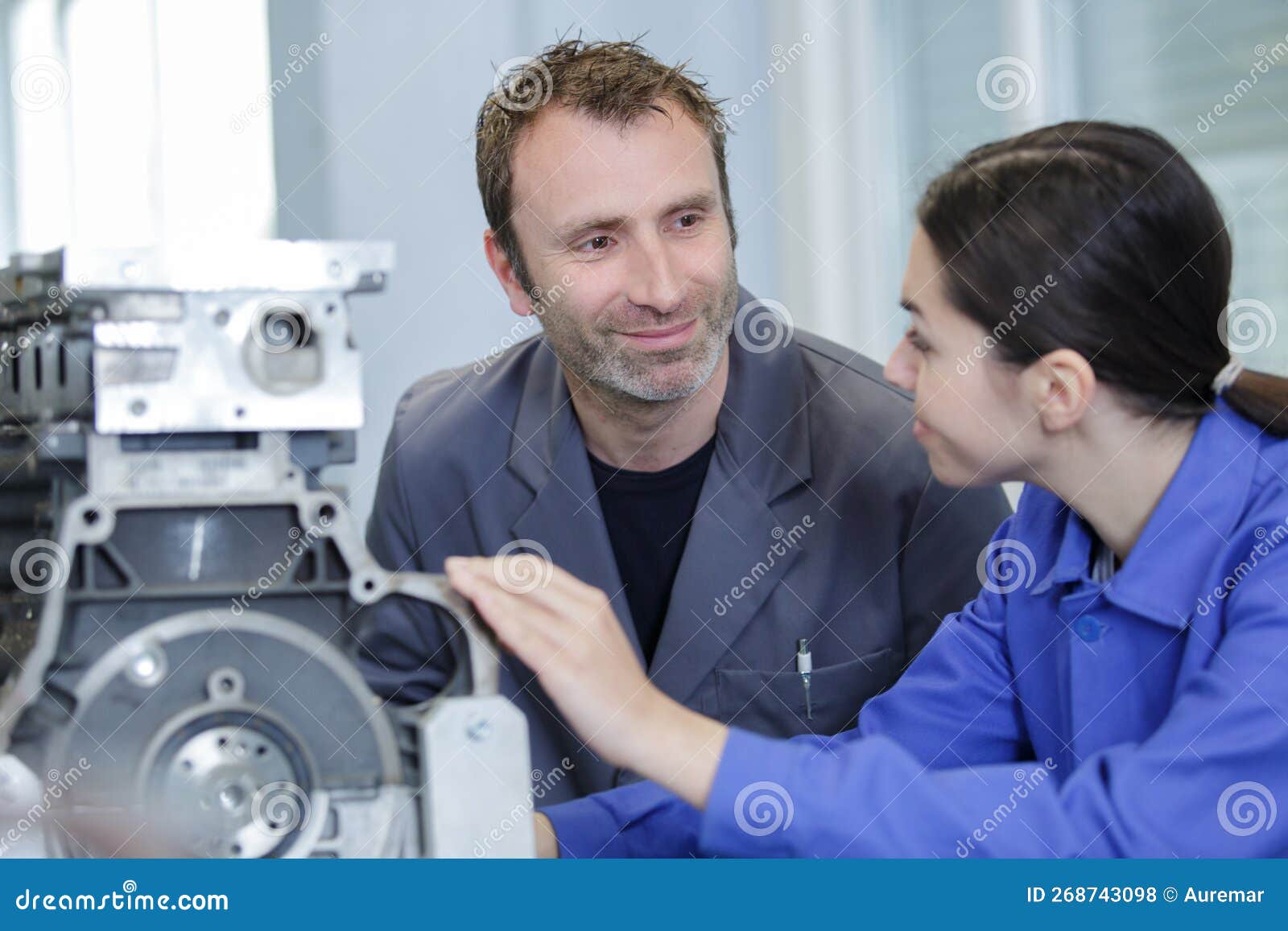 Man and Woman Mechanics Measured Dimensions Device Stock Photo - Image ...
