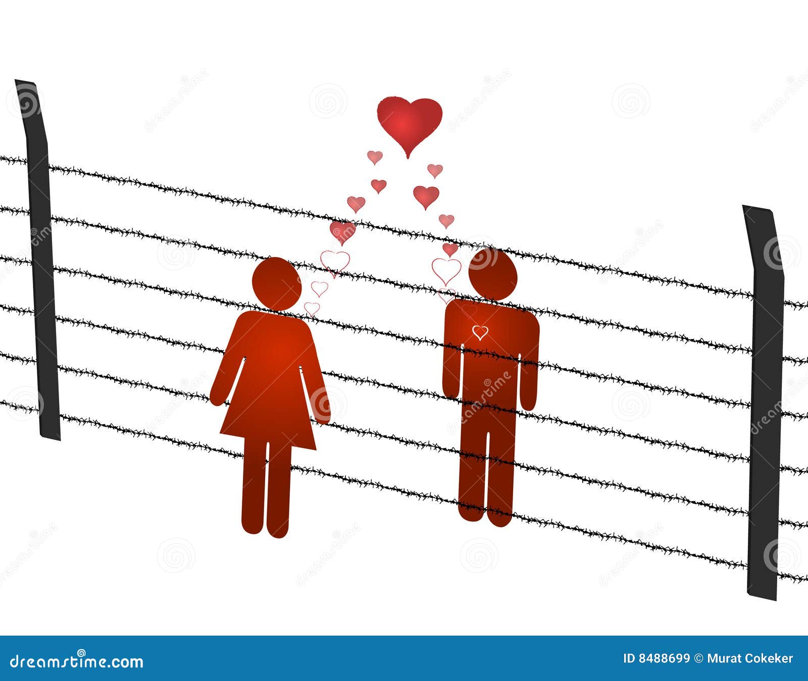 Man and woman missing stock vector. Illustration of heart - 8488699