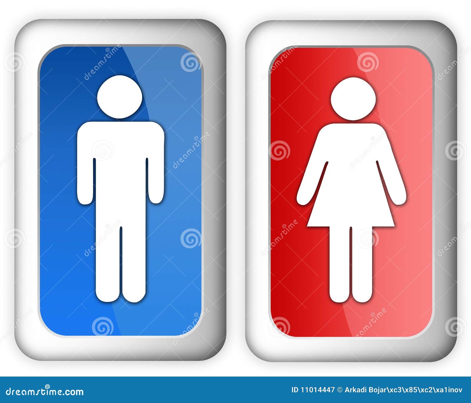 Man woman sign stock illustration. Illustration of glass - 11014447