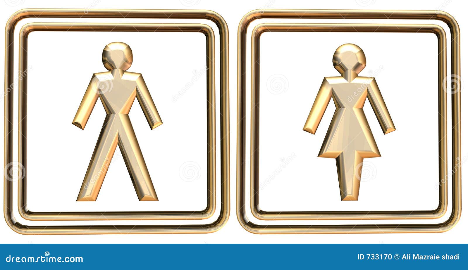 Man & Woman Sign Royalty-Free Illustration | CartoonDealer.com #733170