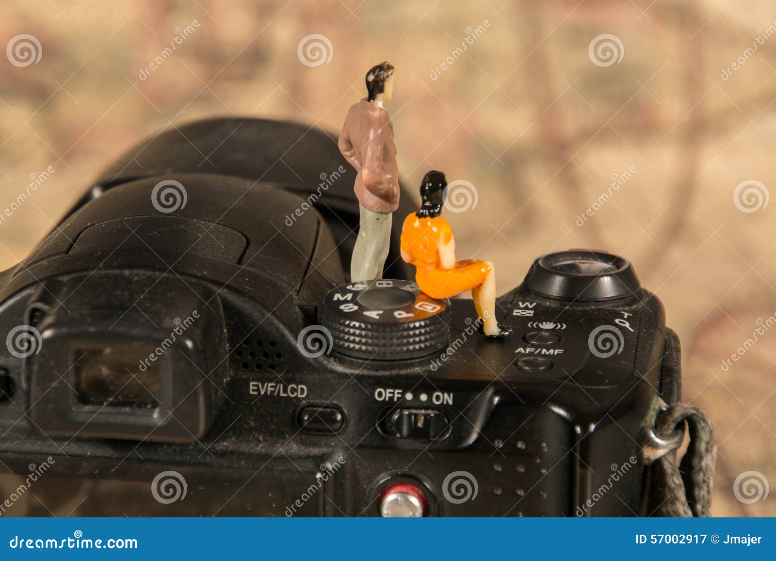 Man and Woman Sitting in Camera Stock Image - Image of camera, leisure ...
