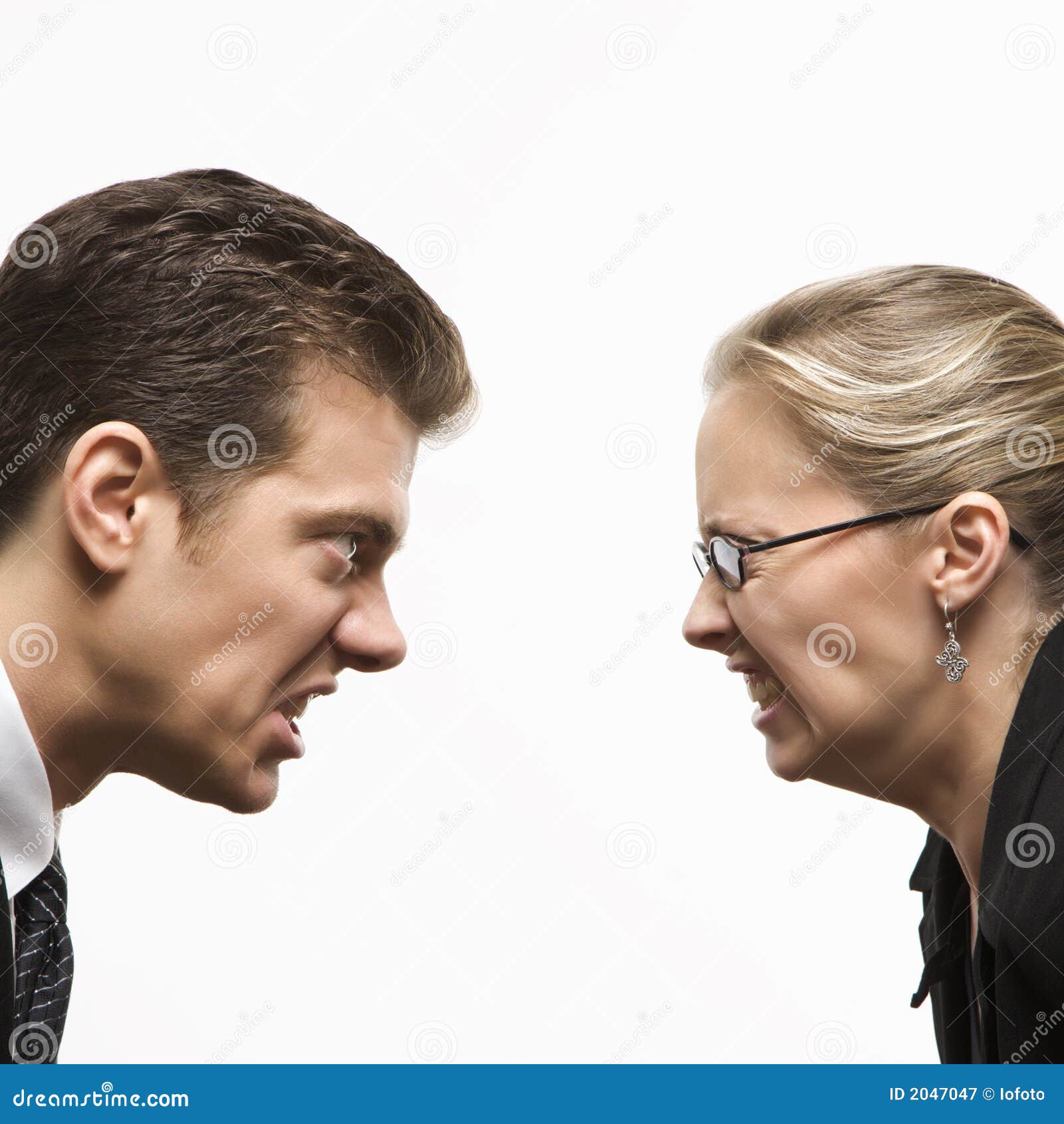 Woman Staring Intense With Angry And Defiant Eyes In Disappoint Face ...