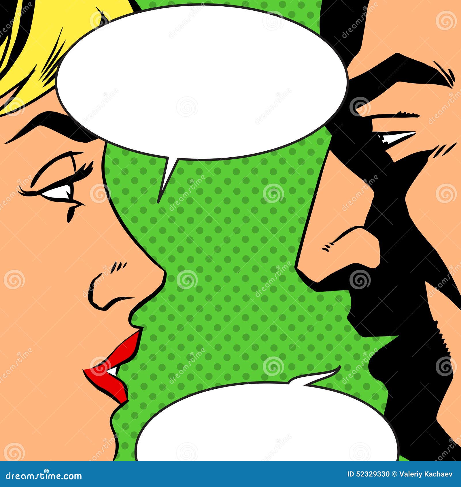 Man Woman Talking Comics Retro Style Stock Illustrations – 108 Man ...