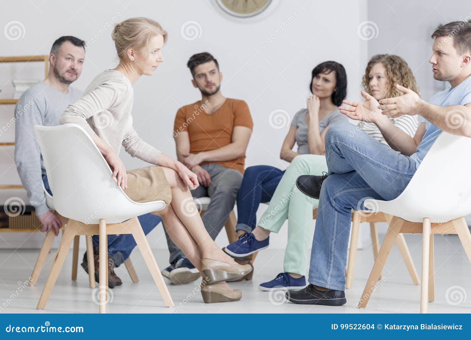 Coaching session in group stock photo. Image of chair - 99522604