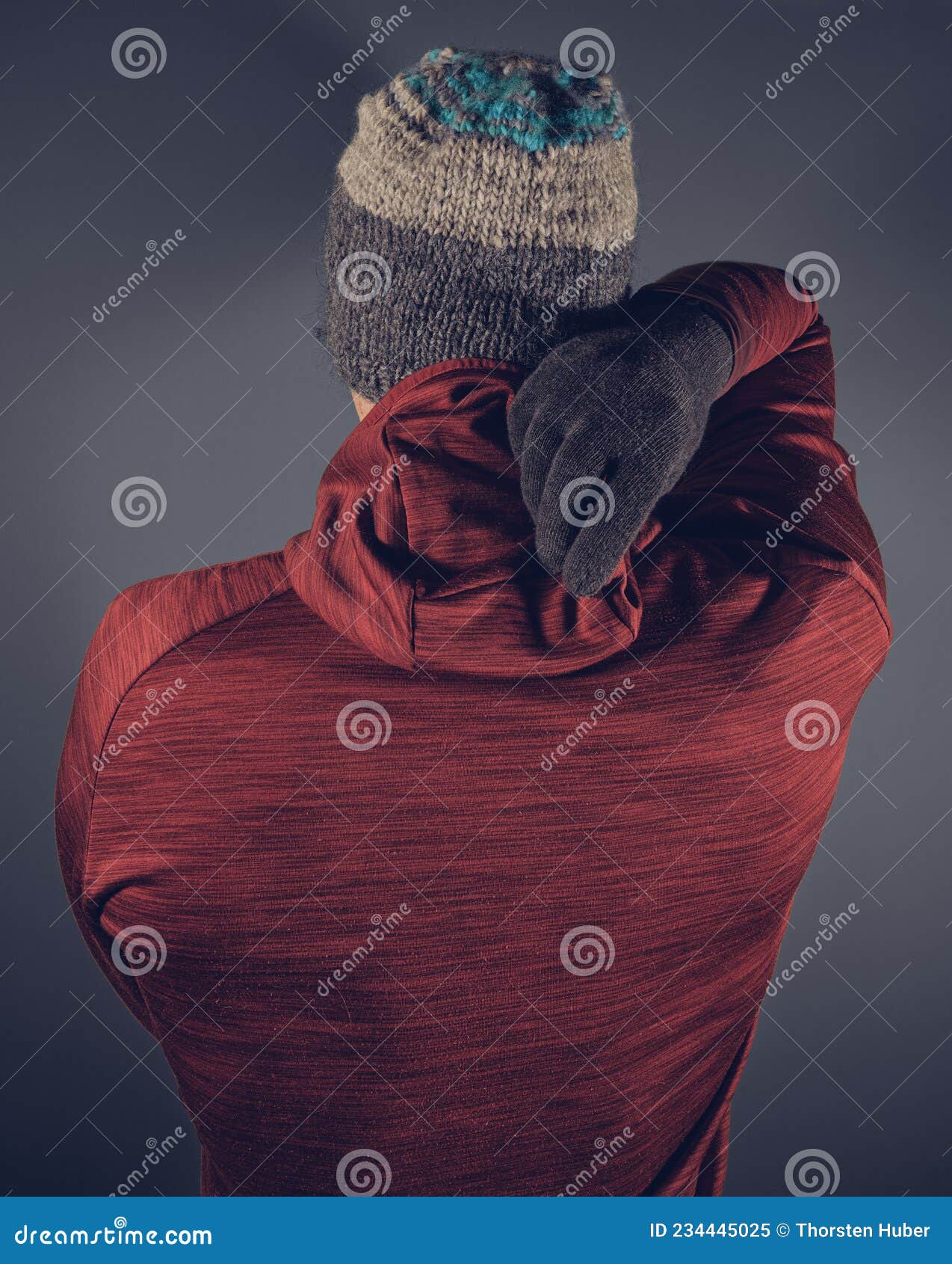 Man with wool cap on head stock image. Image of headwear - 234445025