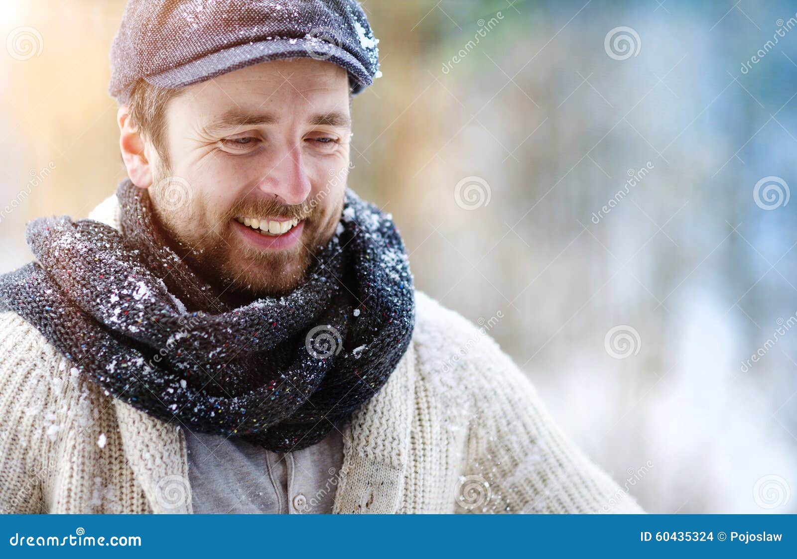 Man in woolen sweater stock photo. Image of relaxation - 60435324