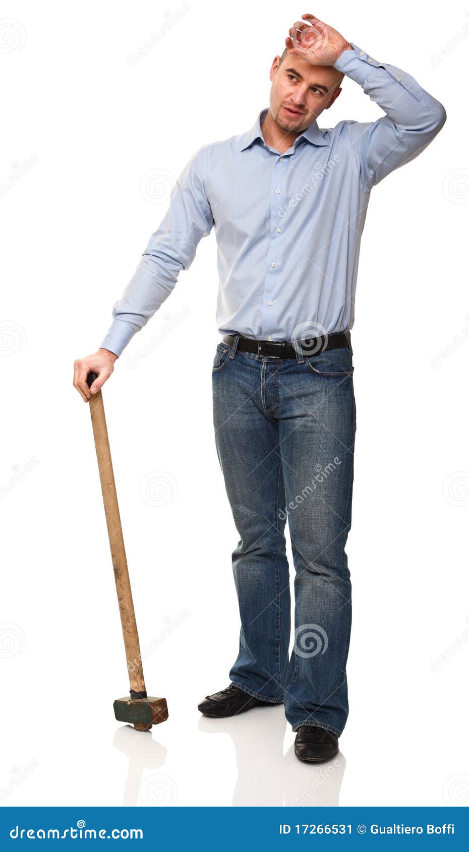 Man at work stock image. Image of white, casual, businessman - 17266531