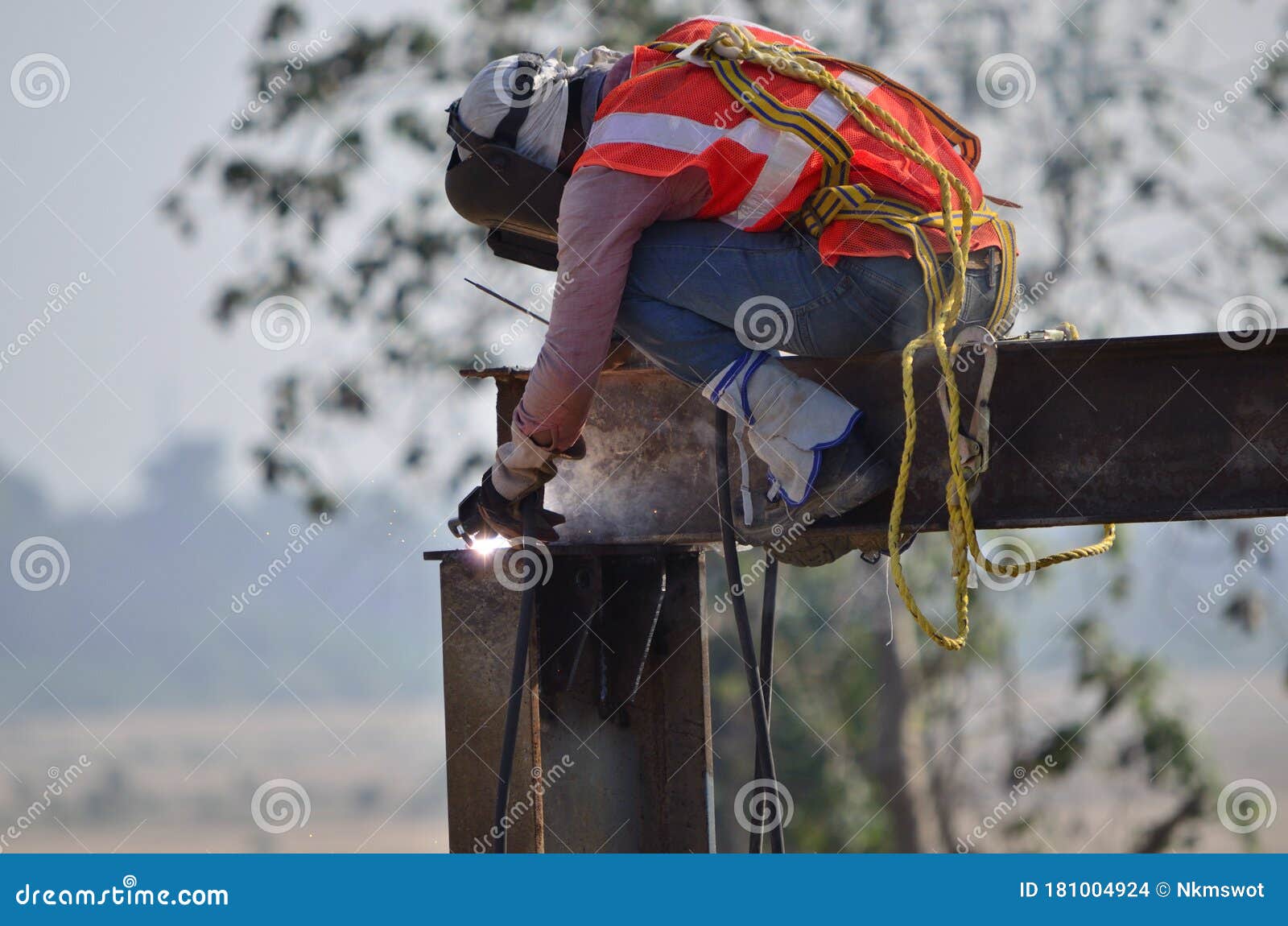 A Man at Work in a Construction Building Engineering Stock Photo ...
