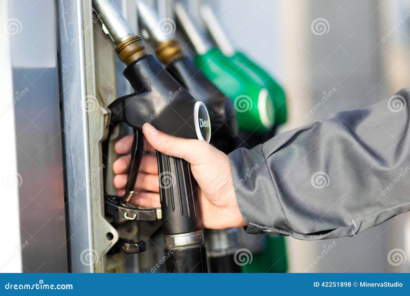Man at Work at a Gas Station Stock Photo - Image of worker, attendant ...
