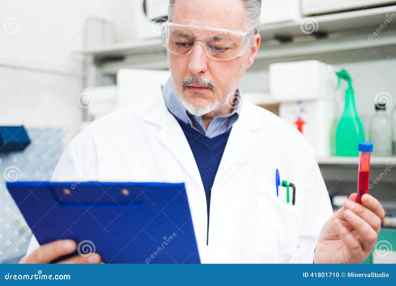 Man at Work in a Laboratory Stock Photo - Image of biochemistry ...