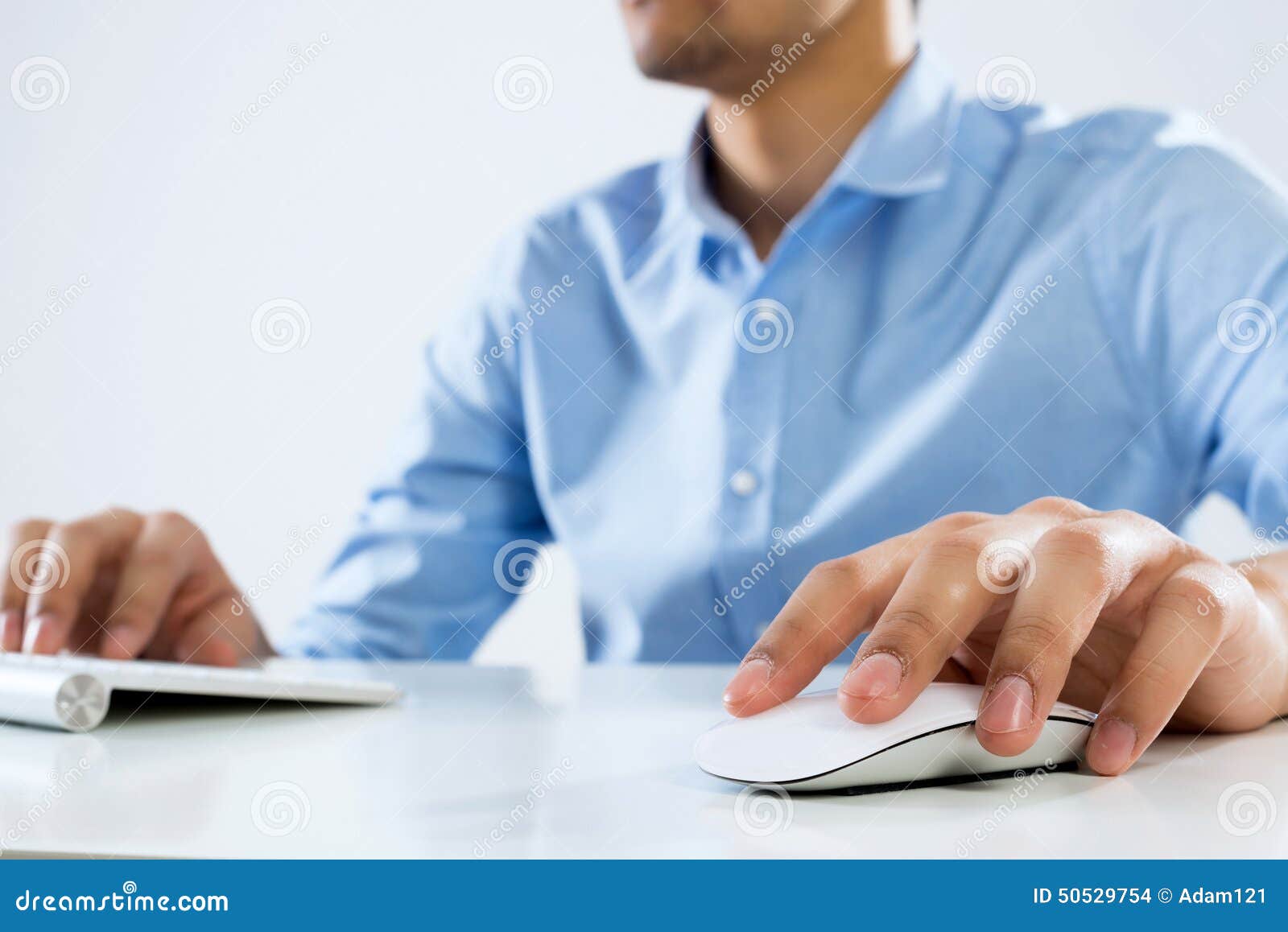 Man at work stock photo. Image of computer, concentrating - 50529754