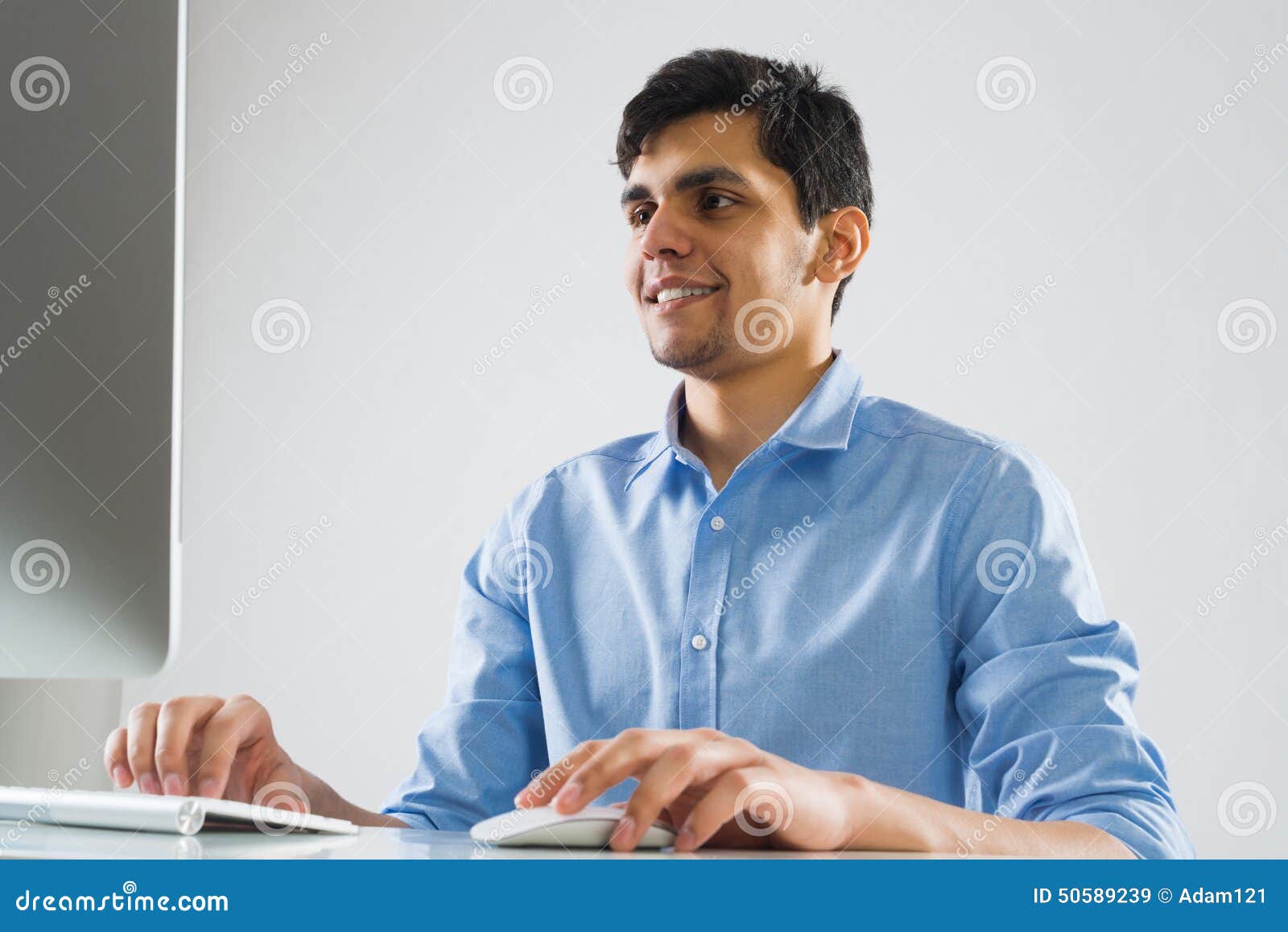 Man at work stock image. Image of desk, technology, adult - 50589239