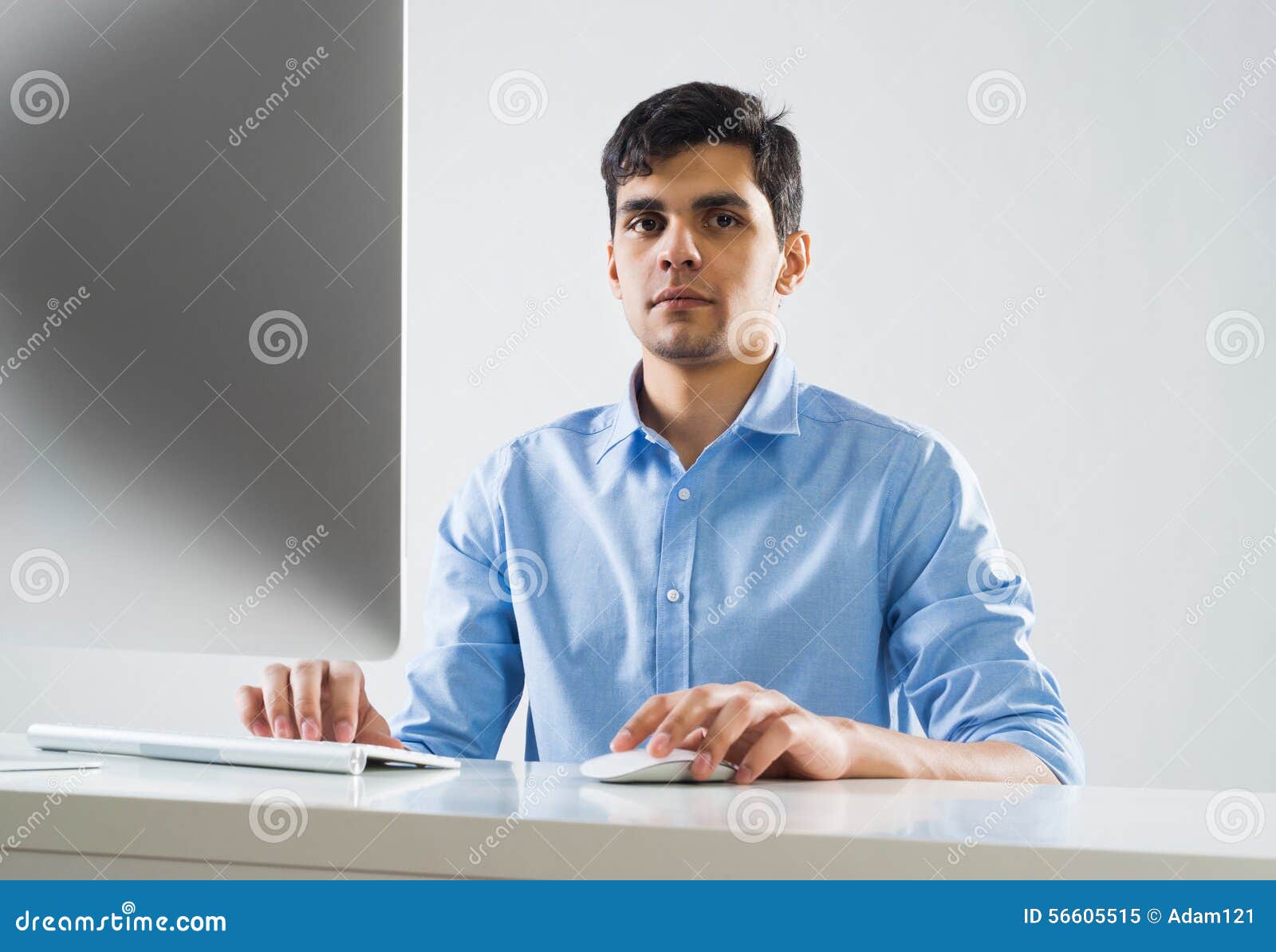 Man at work stock image. Image of indoors, planning, male - 56605515