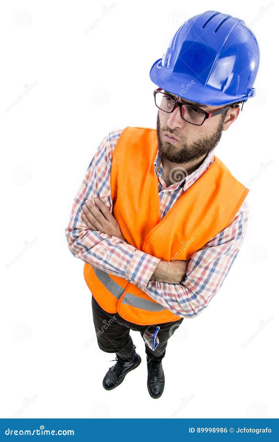 Man worker with big head stock photo. Image of tool, worker - 89998986