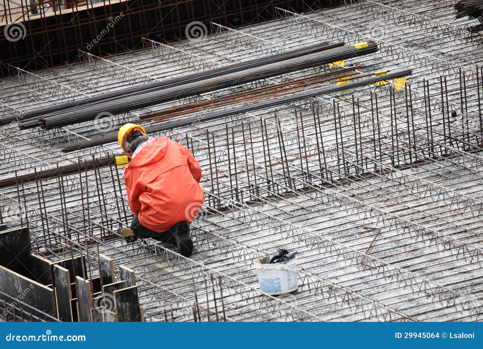 Worker in Construction Building Stock Photo - Image of constructor ...