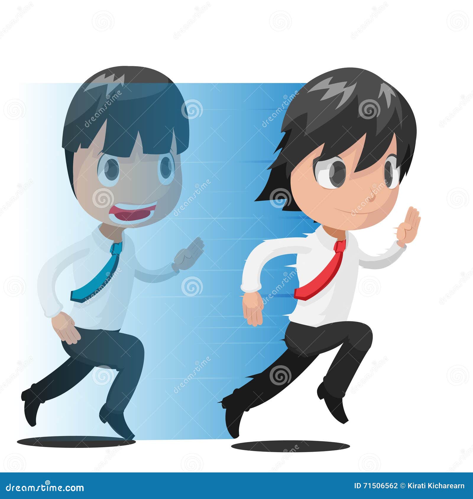 Man Worker Running Race Speed Stock Vector - Illustration of element ...