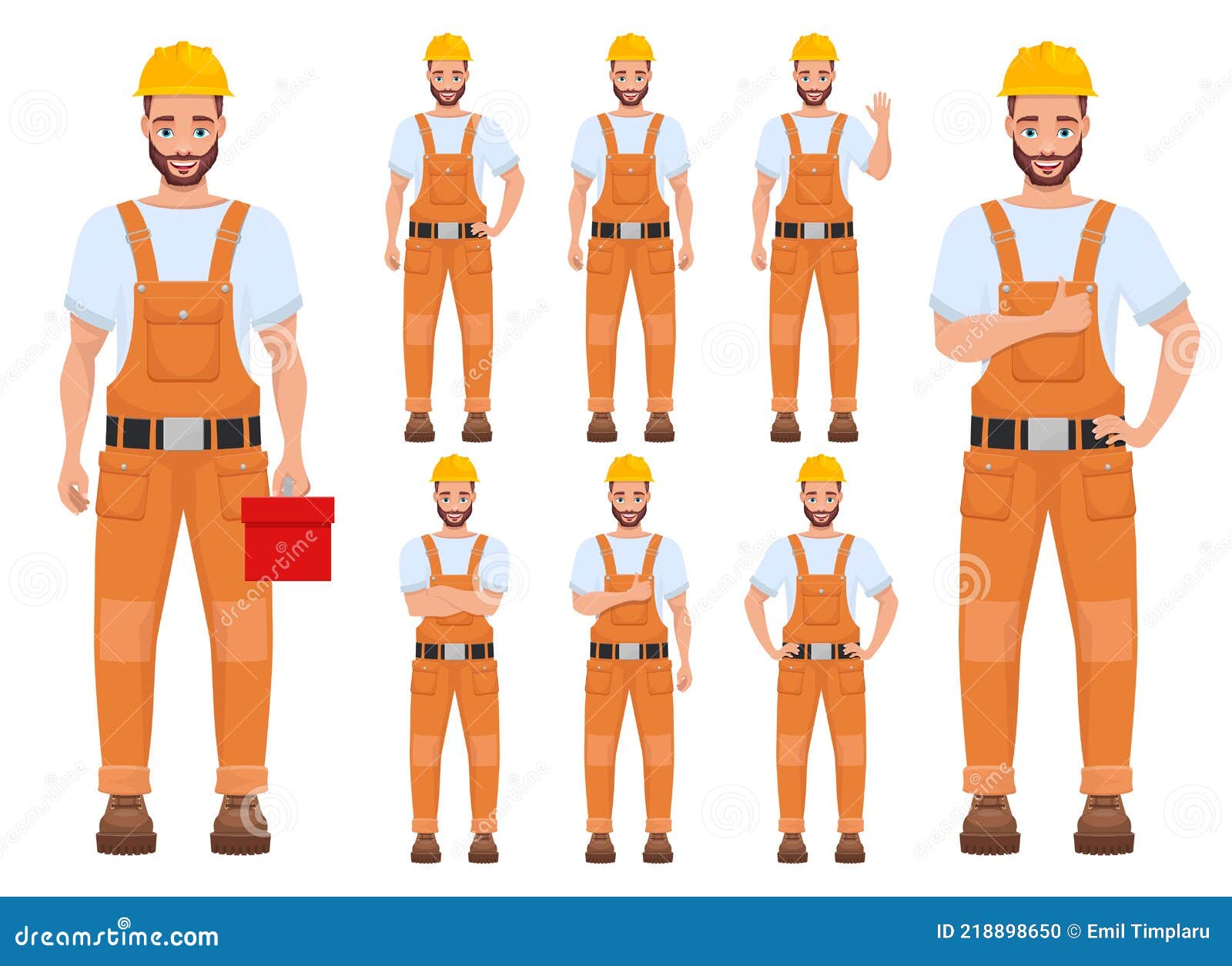 Man Worker Vector Design Illustration Isolated on White Background ...