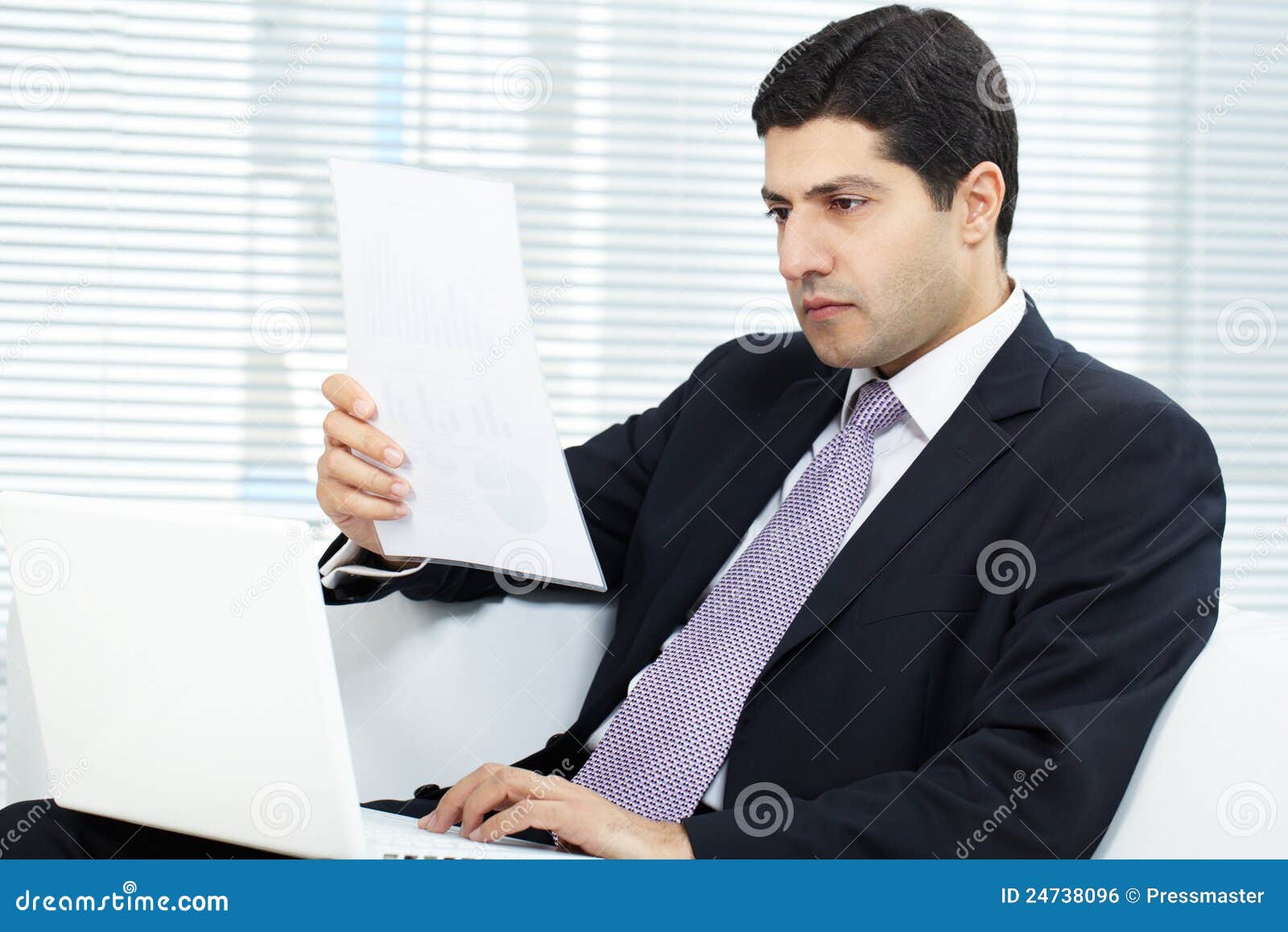 Man working stock photo. Image of employer, collar, human - 24738096