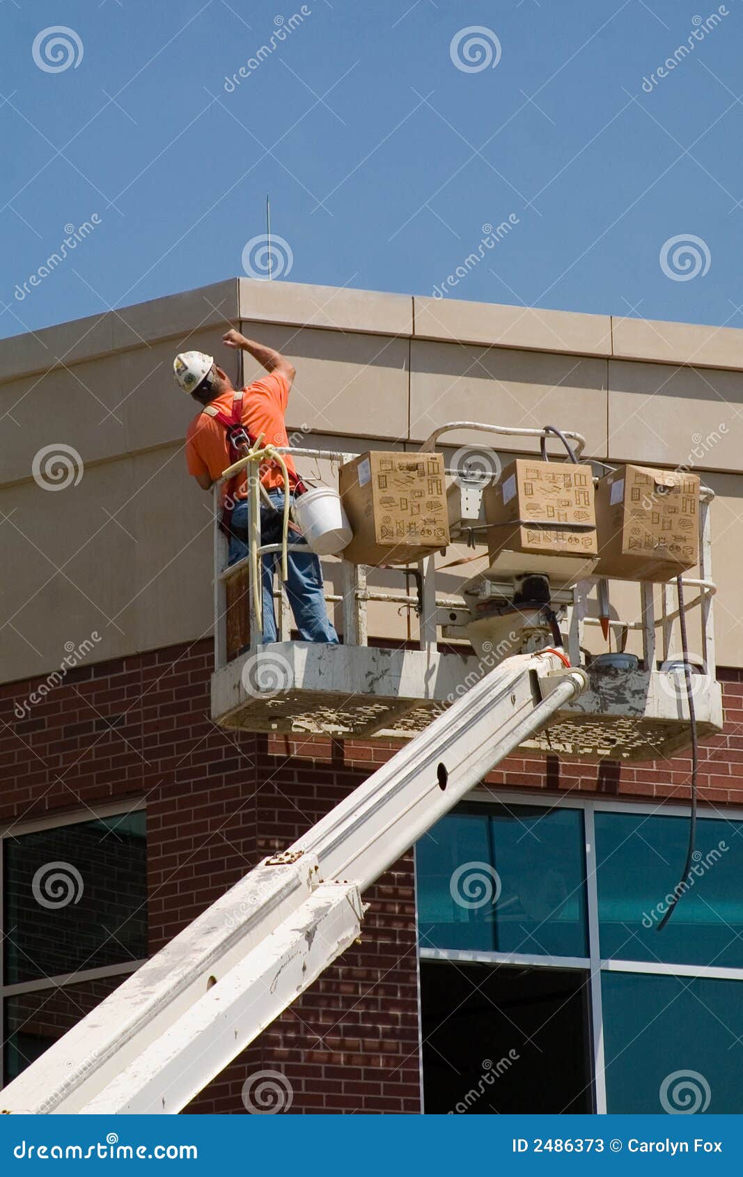 Man working on building stock image. Image of hard, workers - 2486373