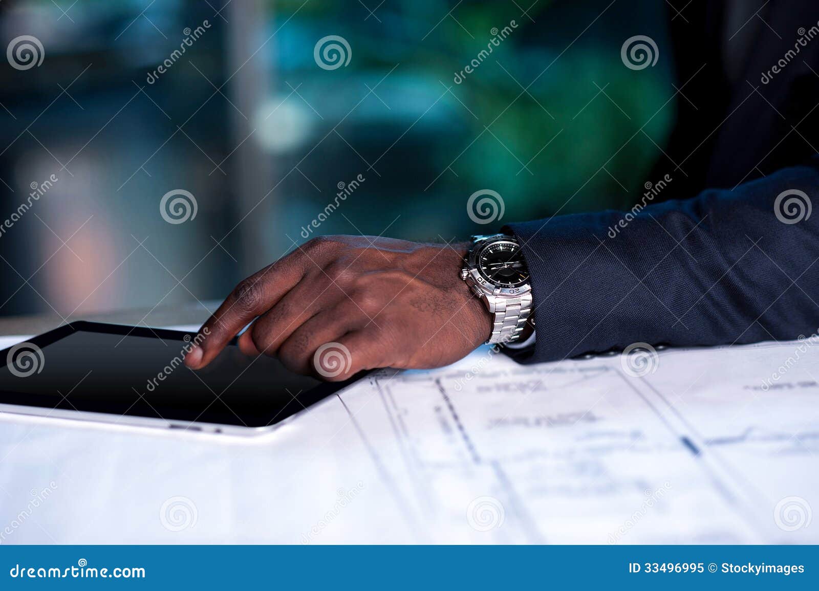 Man Working on Business Development Plan Stock Image - Image of ...