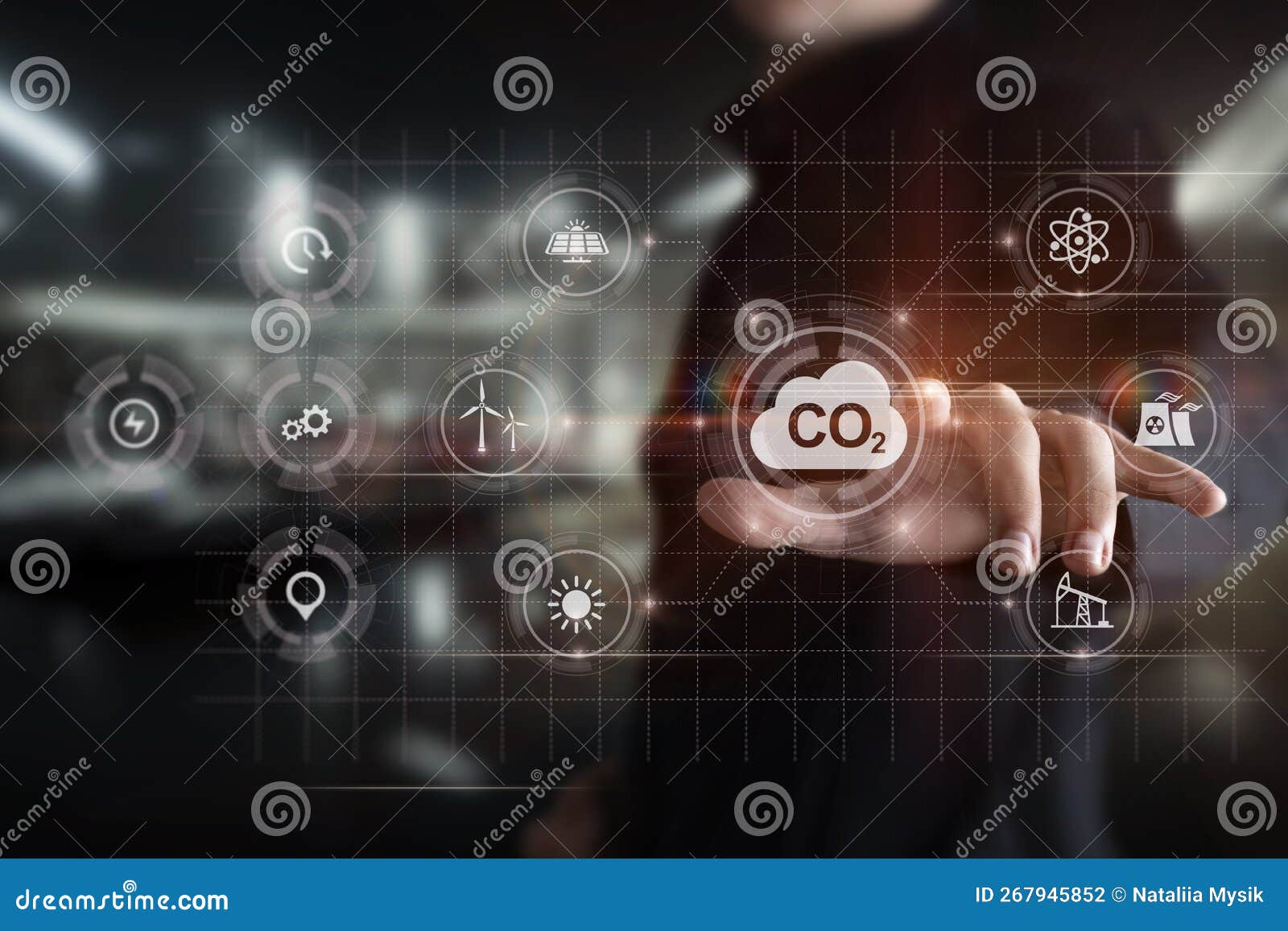 Man Working with CO2 Cleaning Interface Stock Photo - Image of hand ...