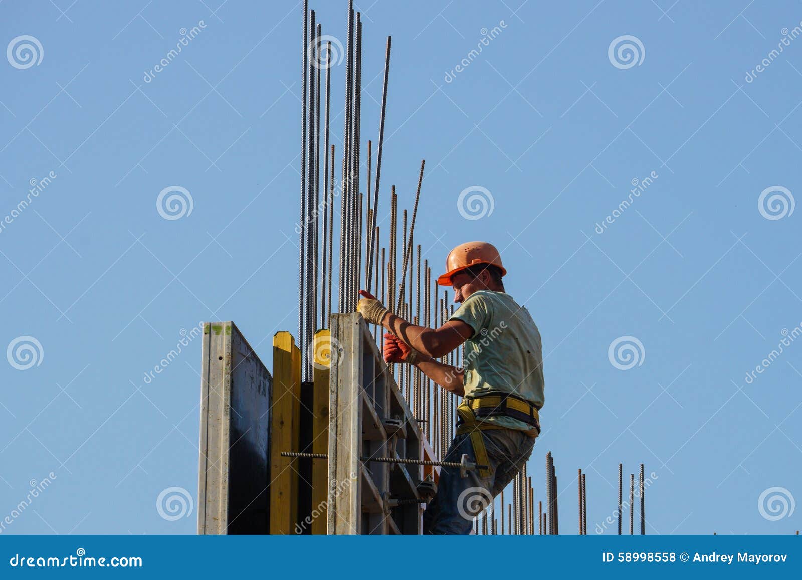A Man Working at a Construction Site Editorial Stock Photo - Image of ...