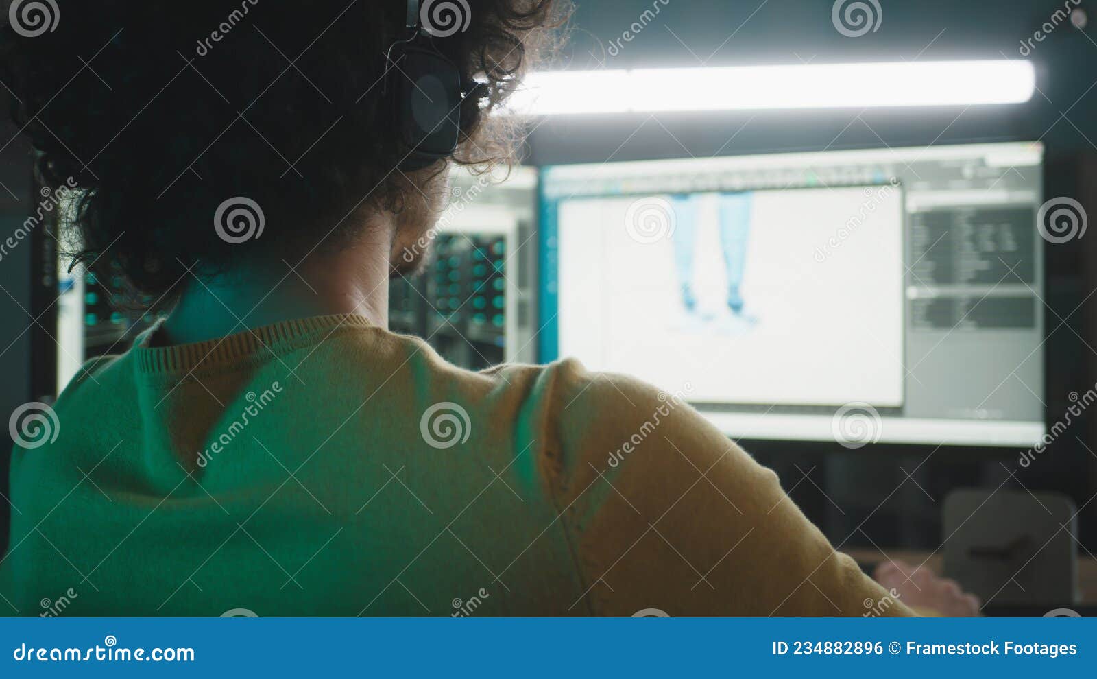 Man Working with 3D Modeling Software Stock Photo - Image of male ...