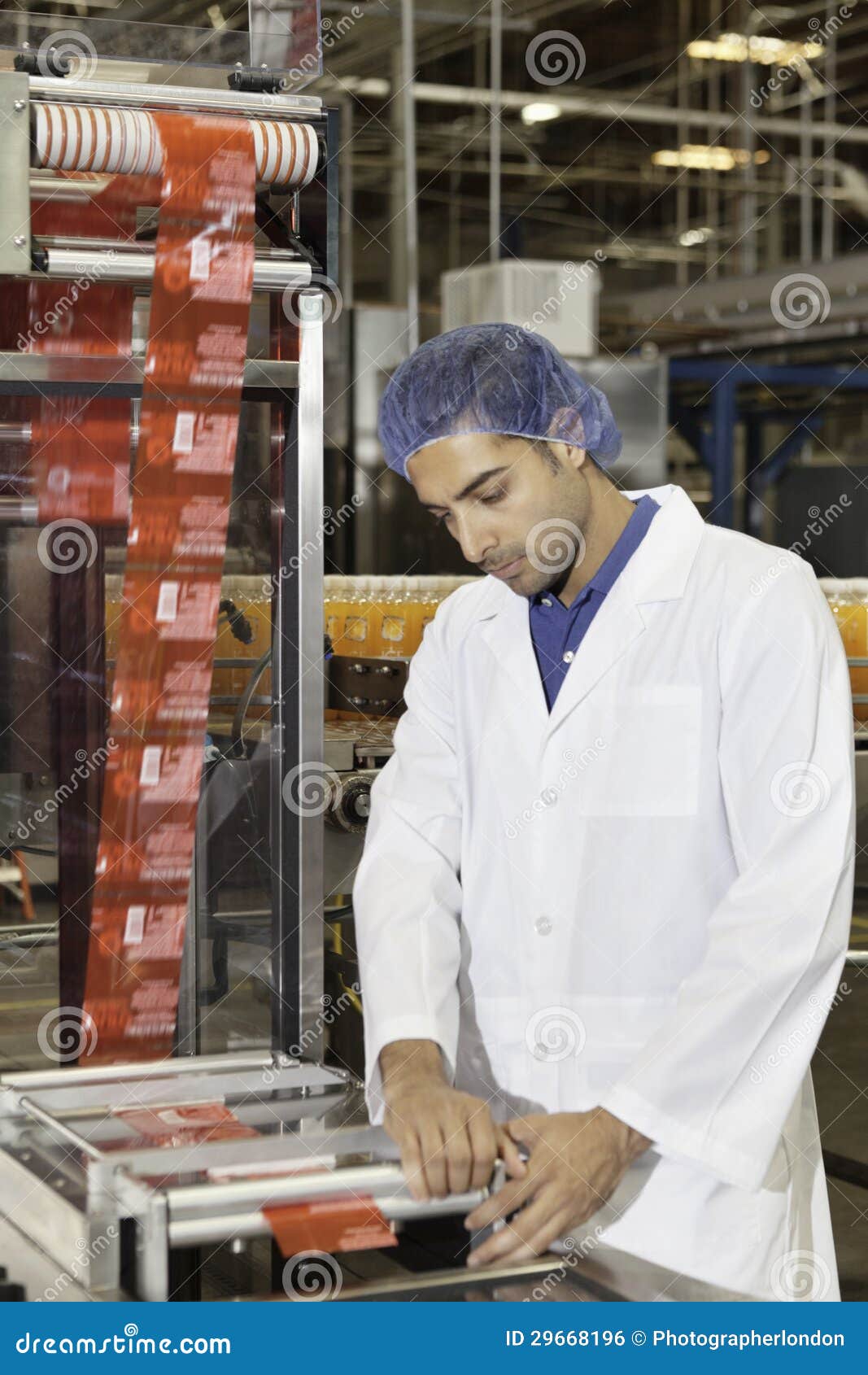 Man working at factory stock photo. Image of industrial - 29668196