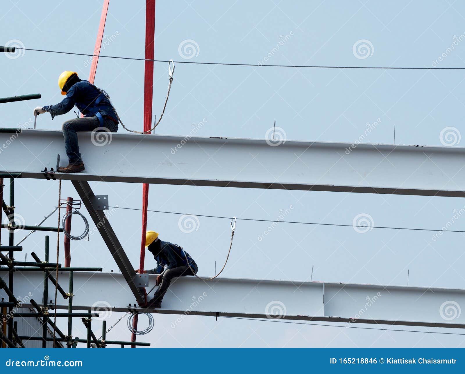 Man Working on the Working at Height Editorial Photo - Image of person ...