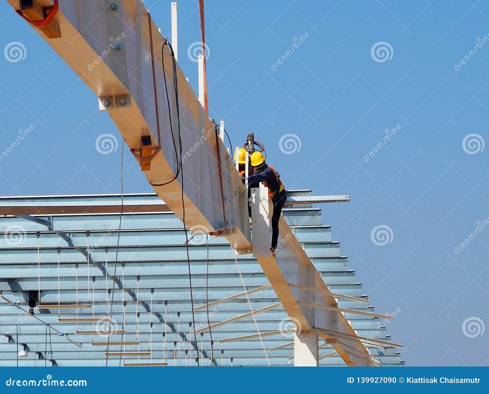 Man Working on the Working at Height Editorial Image - Image of worker ...