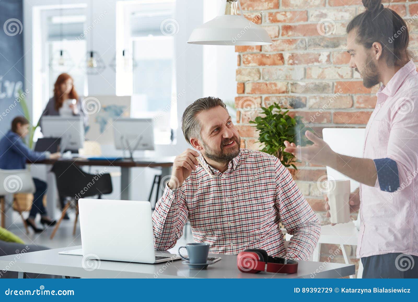 Man Working in Industrial Office Stock Image - Image of entrepreneur ...