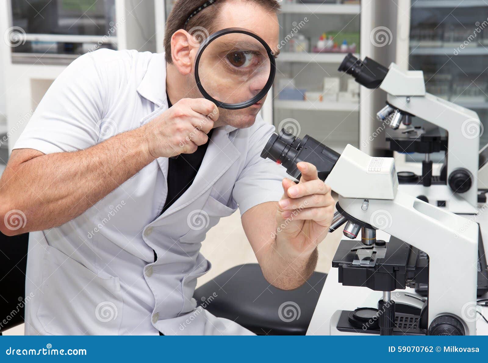Man Working in the Laboratory Stock Photo - Image of infection ...