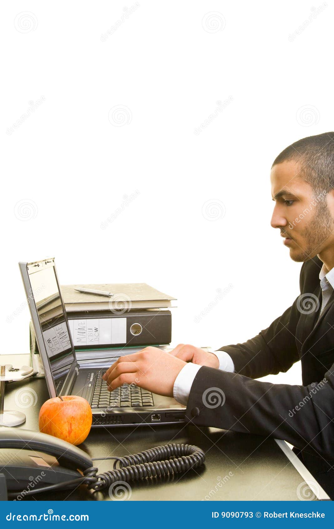 Man working with laptop stock image. Image of shot, stubble - 9090793