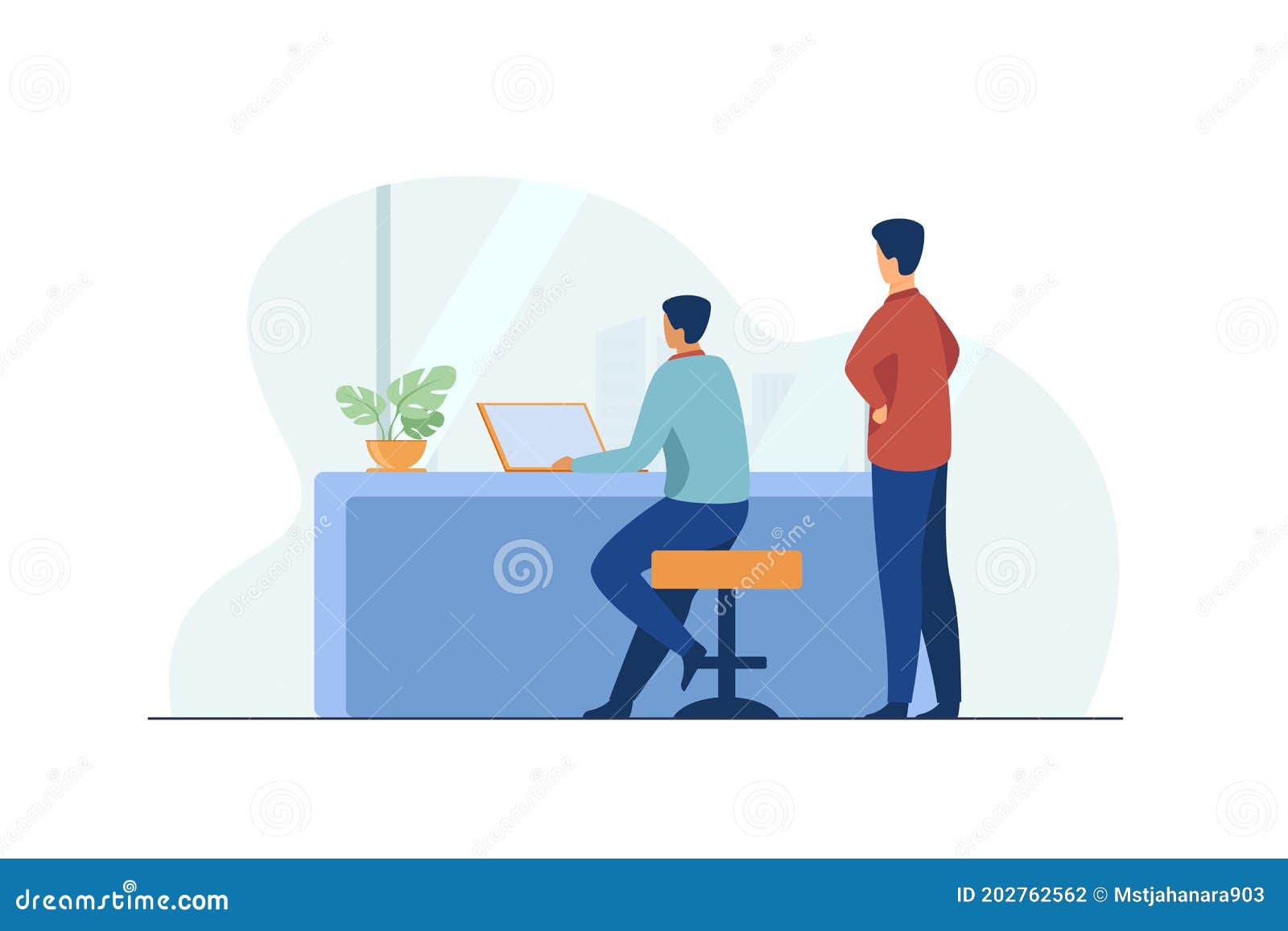 Boss Watching Employees Efficiency, Angry, Dissatisfied Chief, Top ...