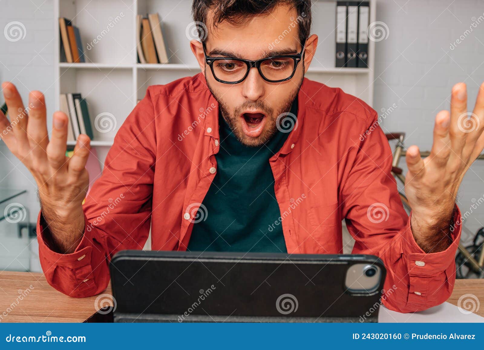 Man working with laptop stock photo. Image of award - 243020160