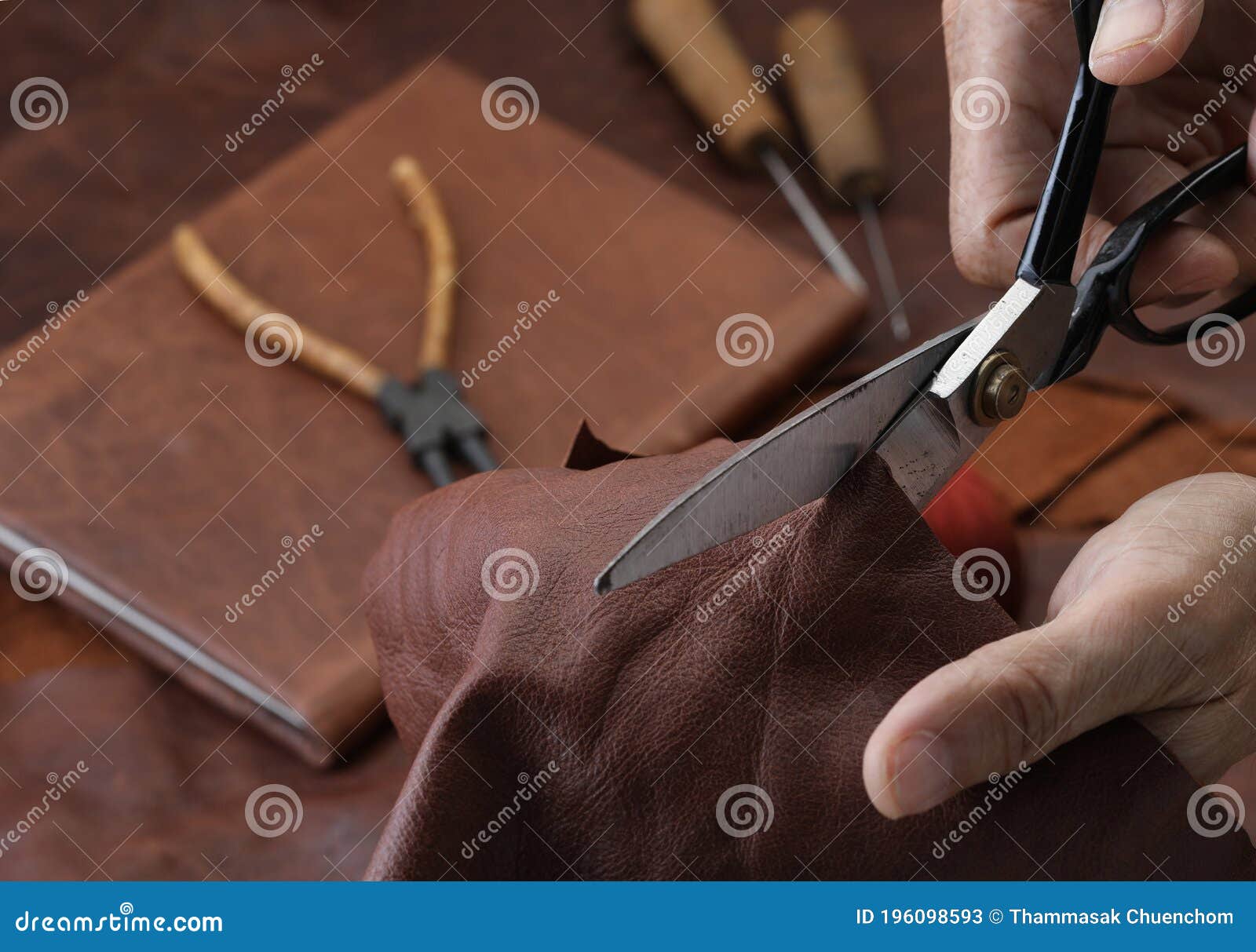 Shoemakers Cutting And Shaping Wood To Make Shoe Lasts Royalty-Free ...