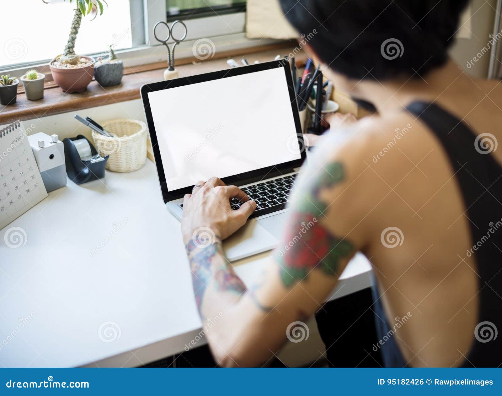 A Man is Working Logo and Icon. Stock Photo - Image of draft, model ...