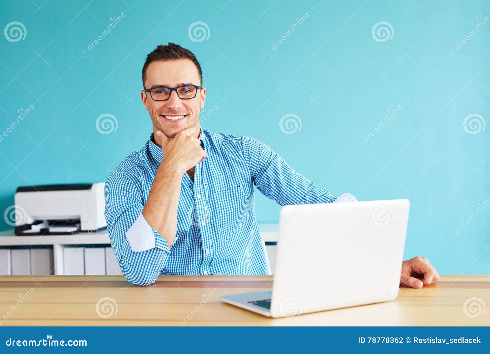 Man Working in Modern Office Stock Photo - Image of manager, caucasian ...