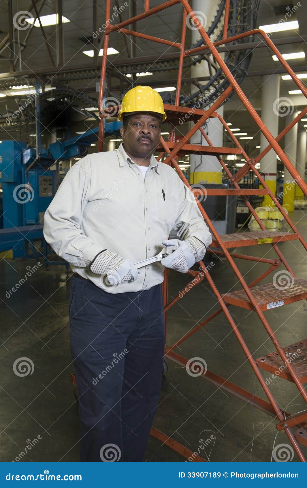 Man Working in Newspaper Factory Stock Image - Image of male, factory ...