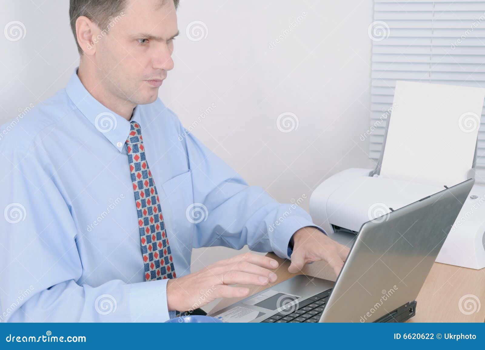 Man working in office stock photo. Image of document, professional ...