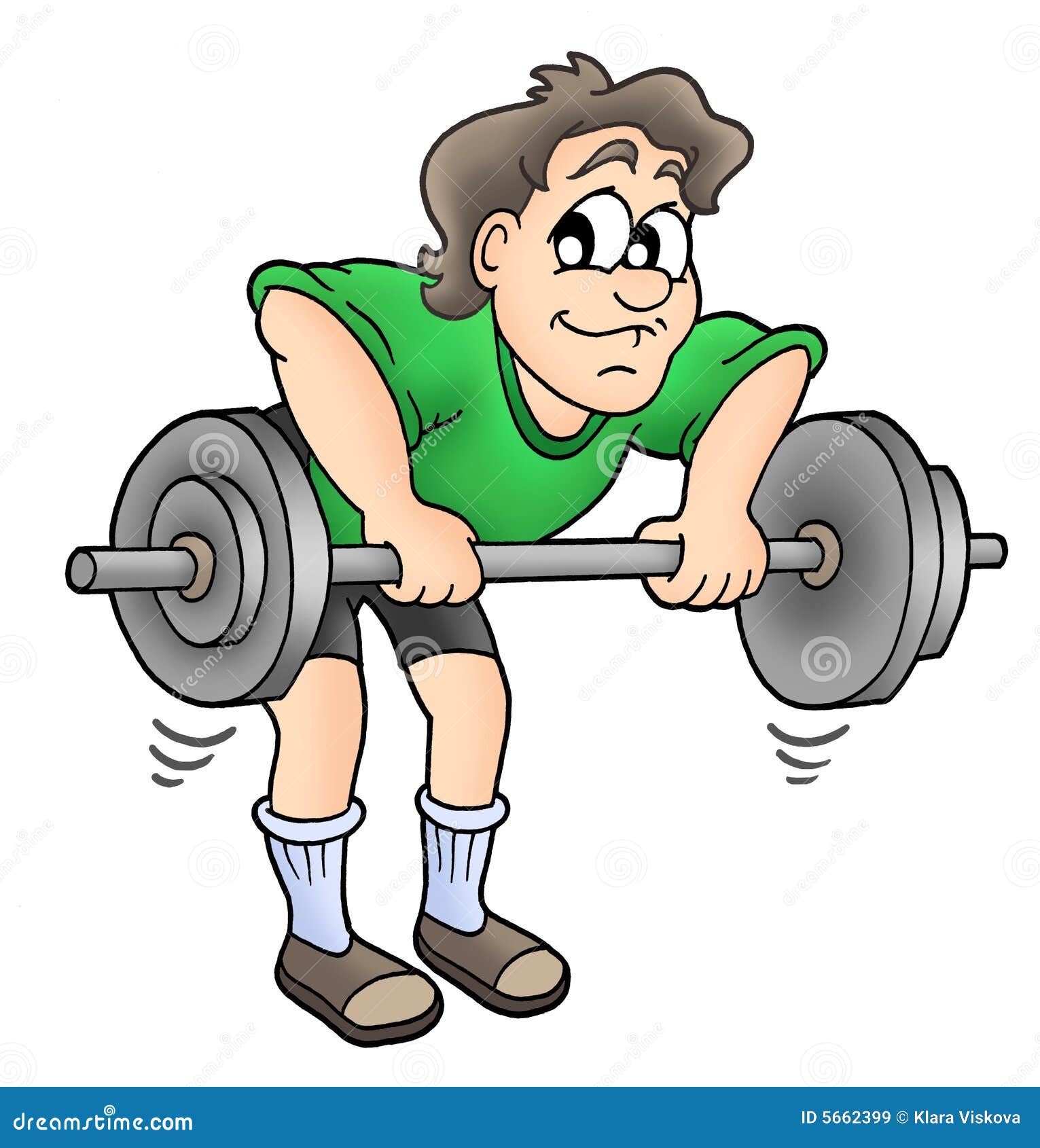 Man working out stock illustration. Illustration of keen - 5662399