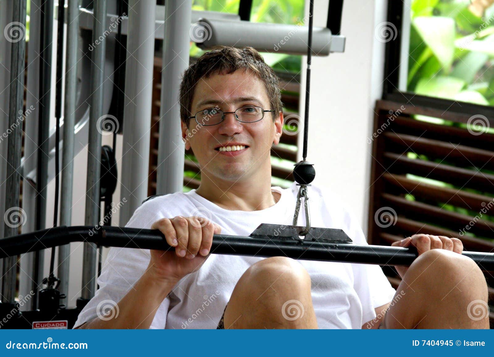 Man working out stock image. Image of power, exercise - 7404945
