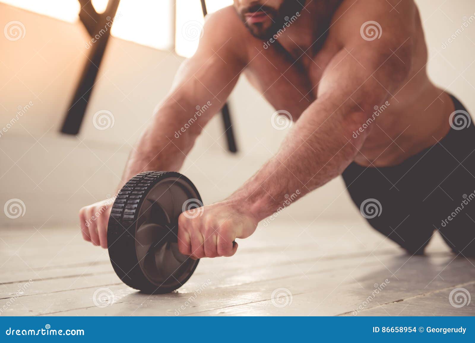 Man working out stock photo. Image of power, boxer, exercise - 86658954