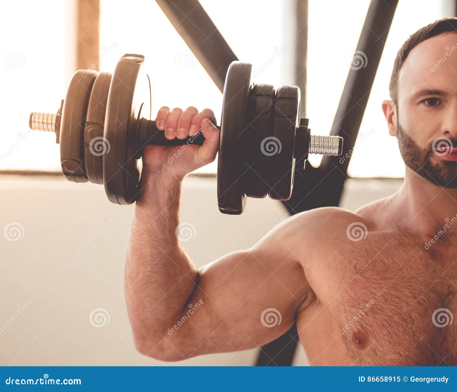 Man working out stock image. Image of powerlifter, adult - 86658915