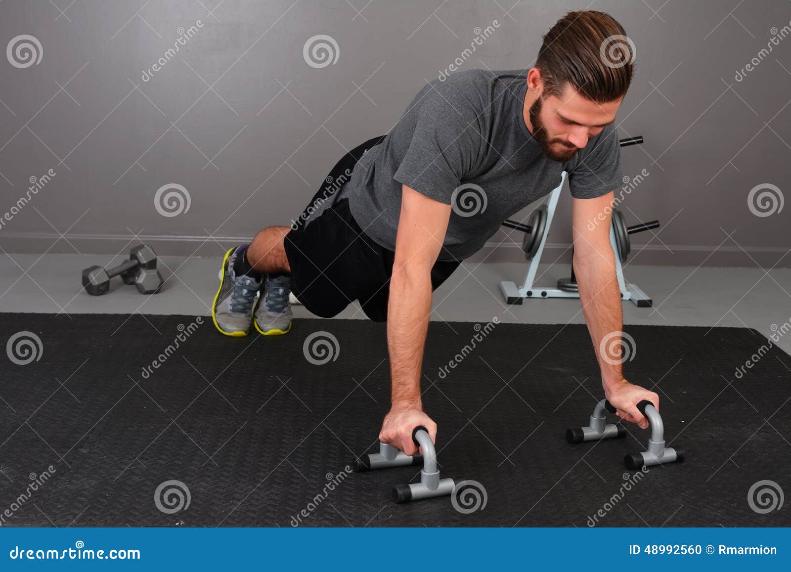 Man Working Out stock photo. Image of active, exercise - 48992560
