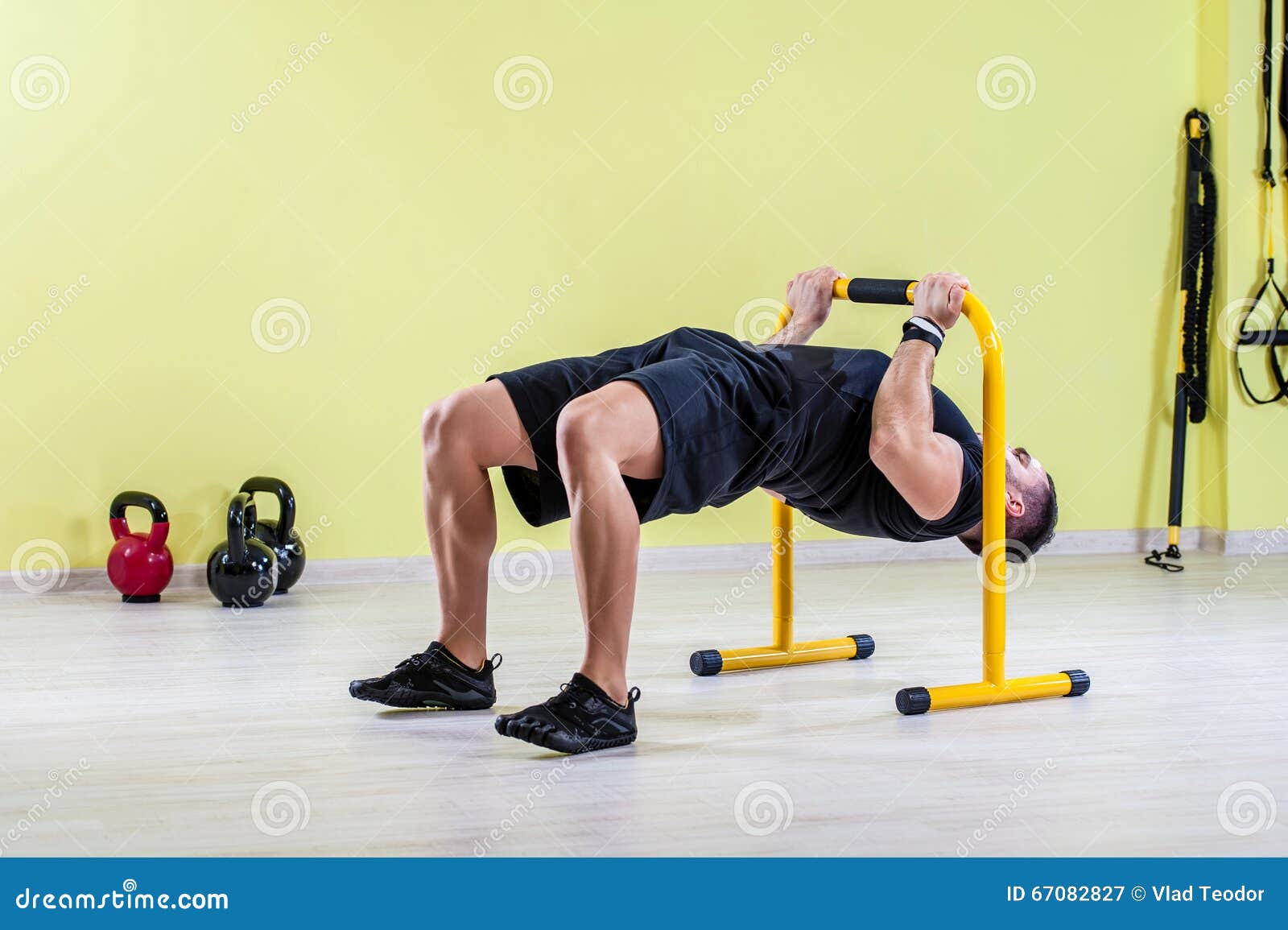 Man working out at gym stock image. Image of abdominal - 67082827