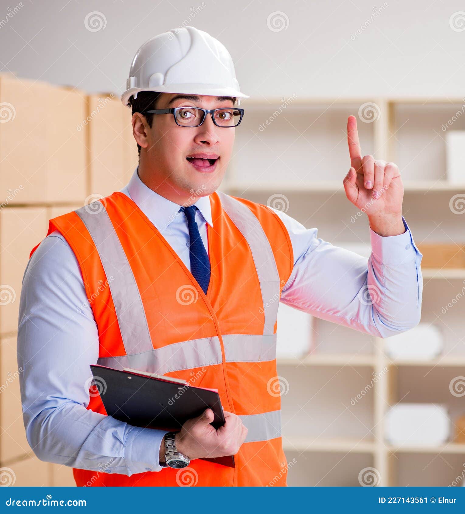 Man Working in Postal Parcel Delivery Service Office Stock Image ...