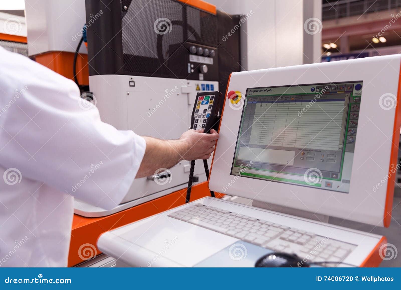 Man Working at Programmable Machine Stock Photo - Image of machine ... Man Working at Programmable Machine Stock Photo - Image of machine ...