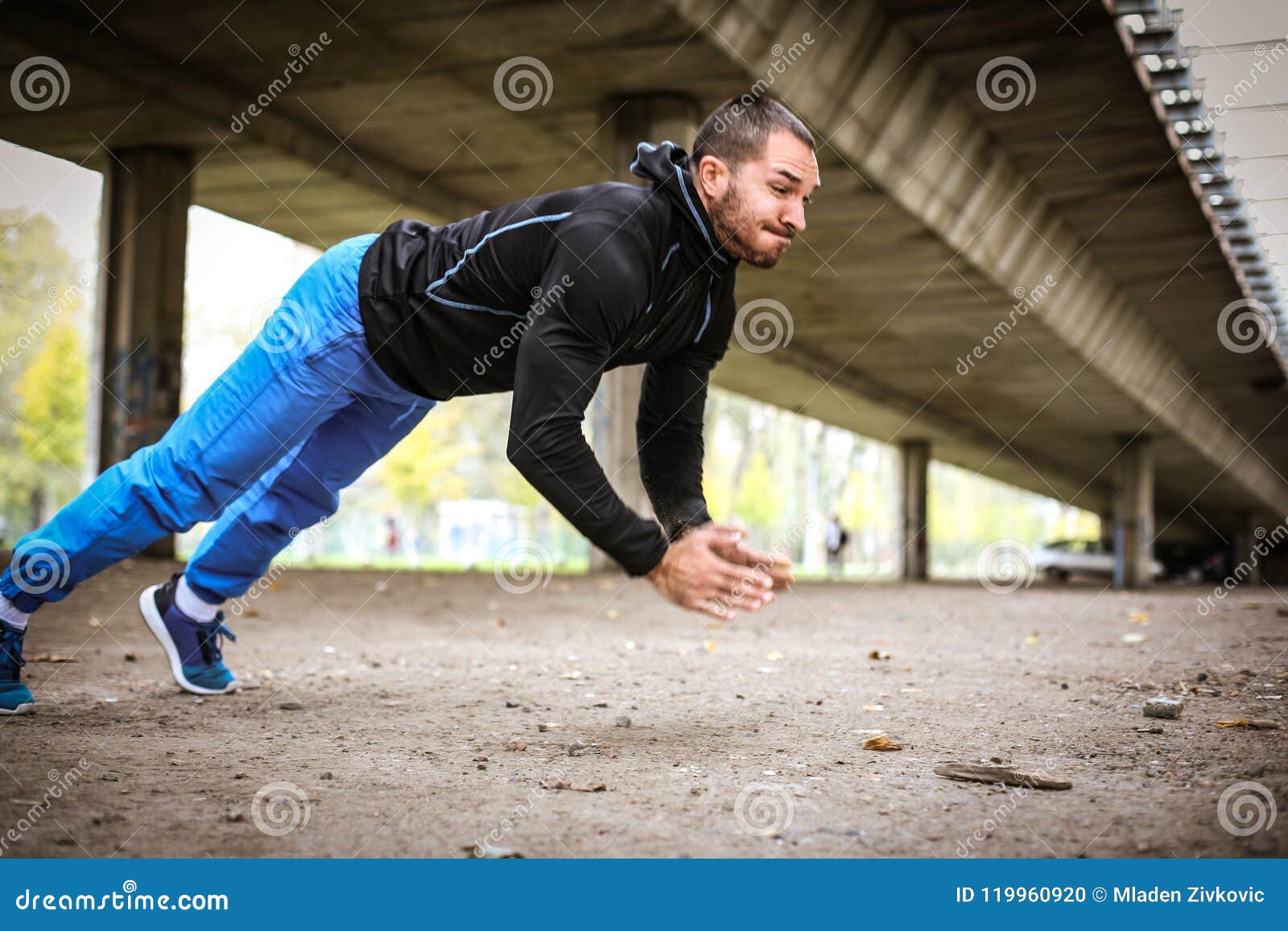 Hard Exercising. Man Working Exercise. Stock Photo - Image of athlete ...